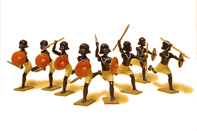 033 Hadendoa Warriors of the Sudan | Treefrog Treasures