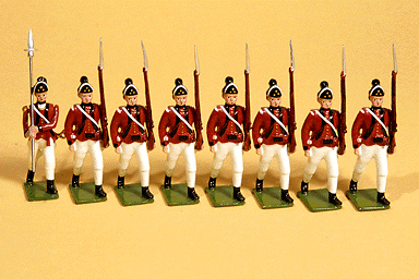 172 British Light Infantry Marching | Treefrog Treasures