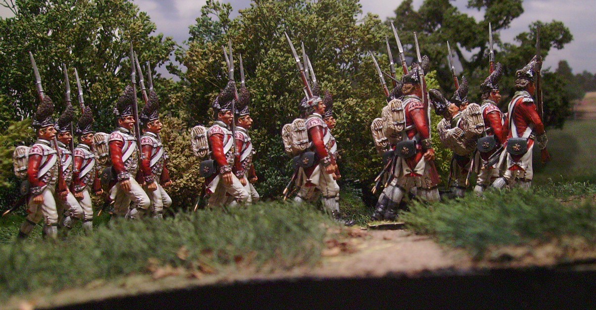 1st Grenadier platoon marching in column | Treefrog Treasures