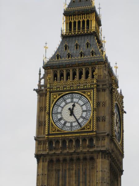 Big Ben Clock Tower (Big Ben is the name of the bell inside the clock ...