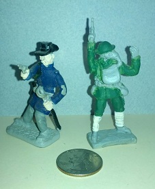 Confederate Officer and WW1 Brit. officer in a gas mask. 2 kits ...