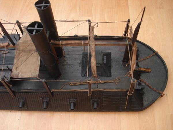 DSC05379.USS.CAIRO Union Ironclad Riverboat overview of the port gun ...