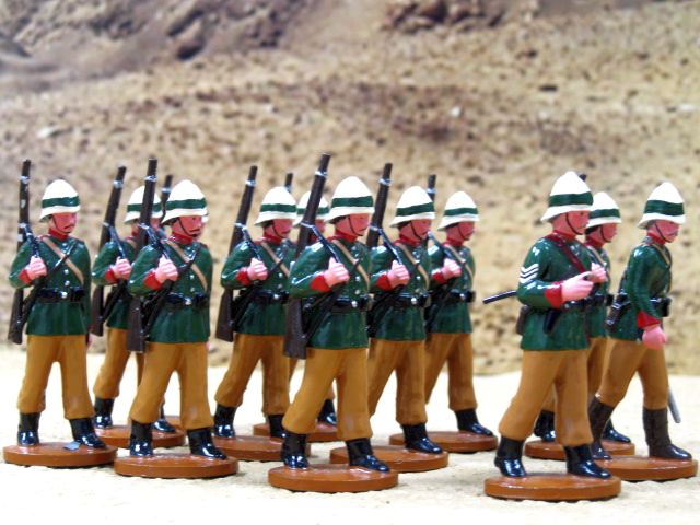 King's Royal Rifle Corps on the March. | Treefrog Treasures