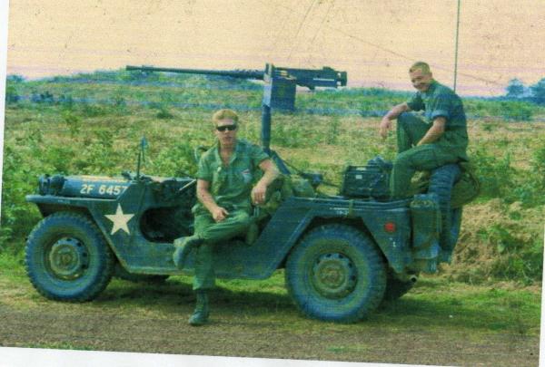 M151 w aquired 50 cal,a bit much gun for the arrangement. 2 brave young ...