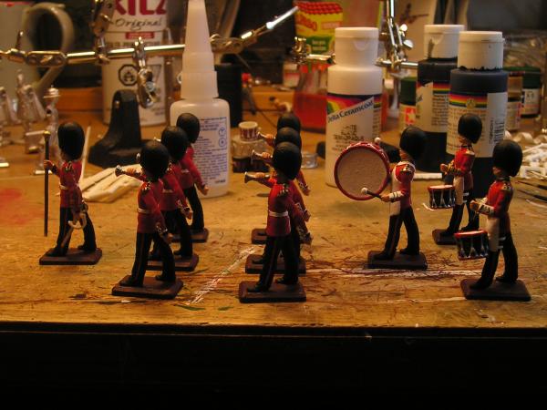 Scots Guards bugle band. | Treefrog Treasures