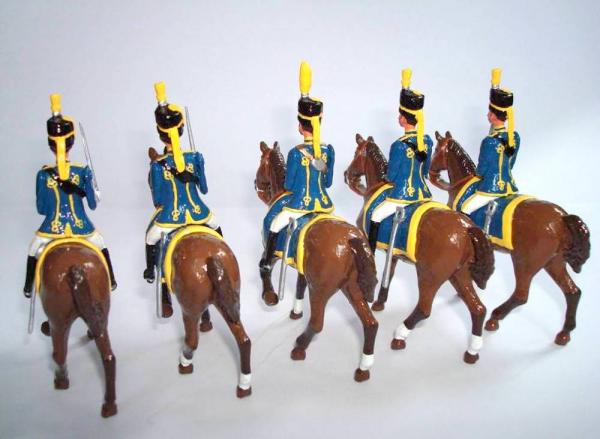 The Blue Hussars. Rear view. | Treefrog Treasures