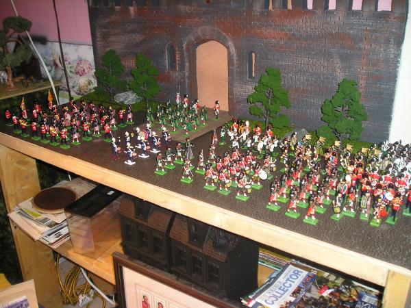 The parade square after a photo shoot.Now I have to put them all back ...