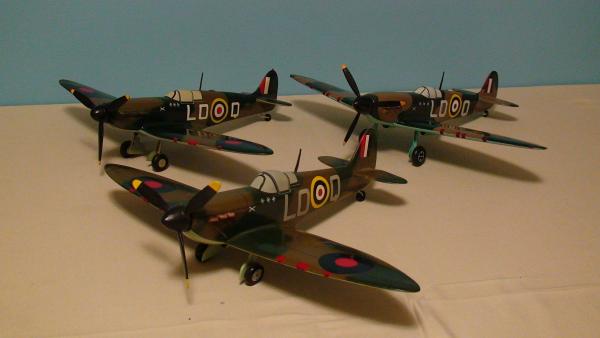 Three different versions of K&C Spitfire with LOQ markings. | Treefrog ...